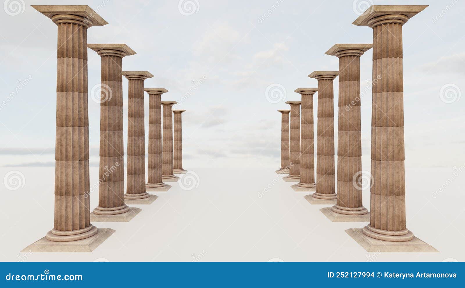 Realistic Ancient Pillars Set Isolated On White Background. Different ... Realistic Ancient Pillars Set Isolated On White Background. Different ...