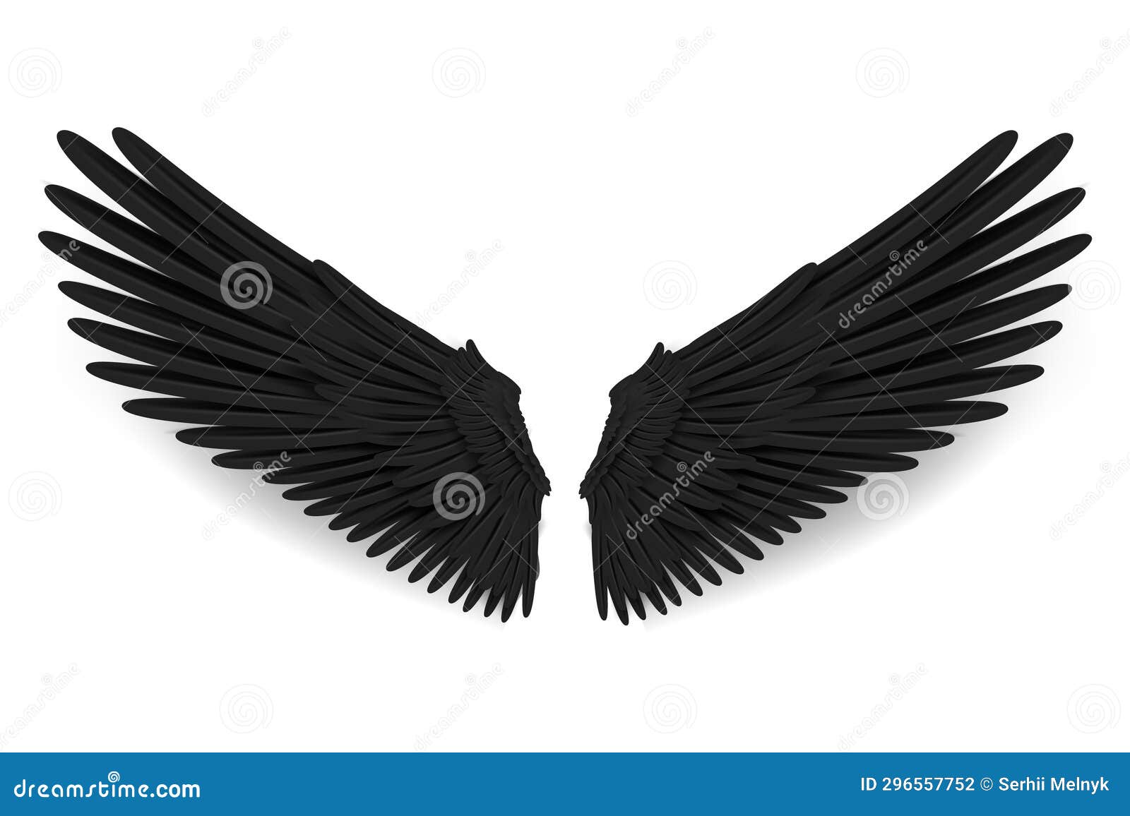 Realistic angel wings stock vector. Illustration of flying - 296557752