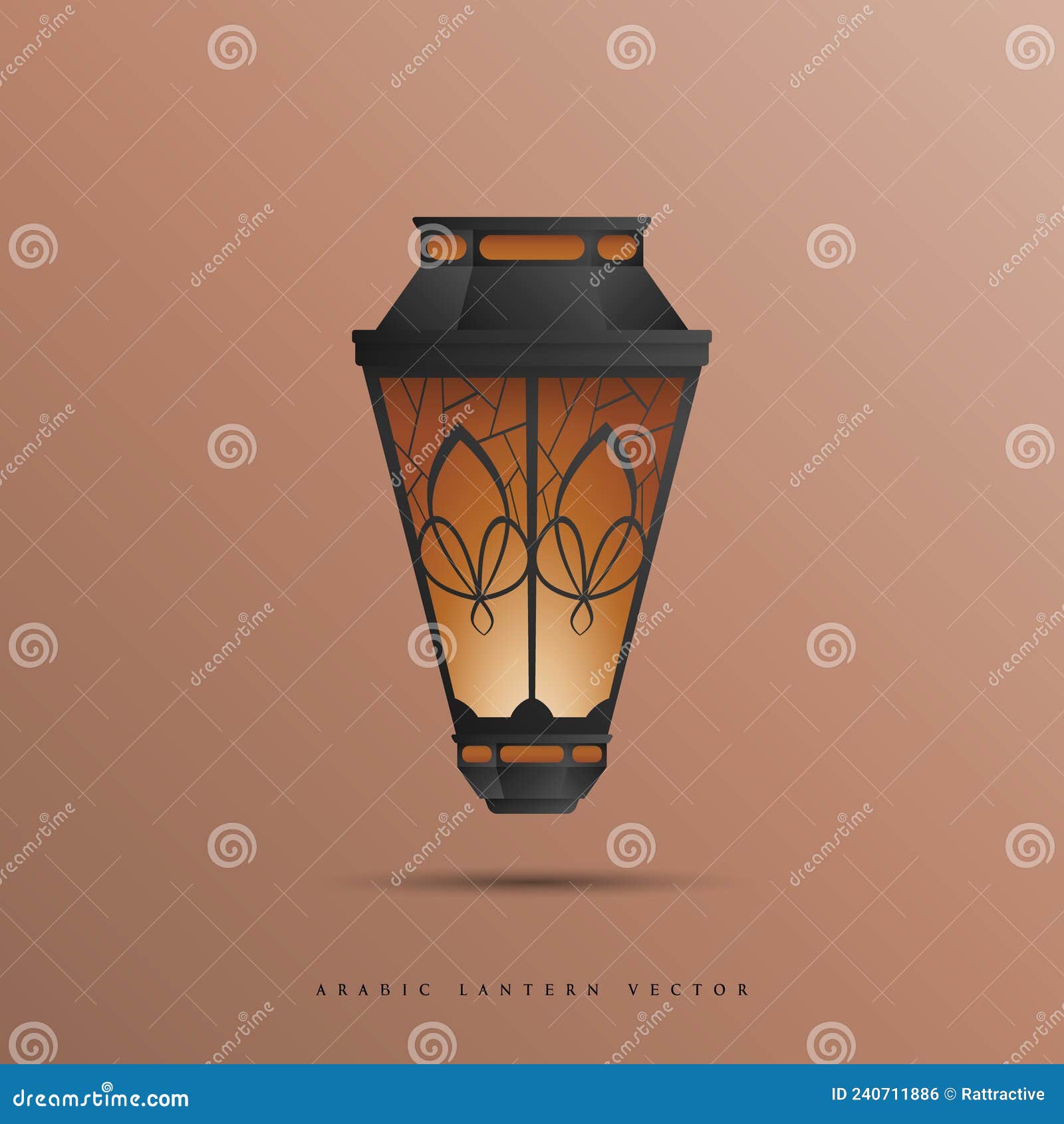 Realistic Arabic Lantern Vector Design Stock Vector - Illustration of ...