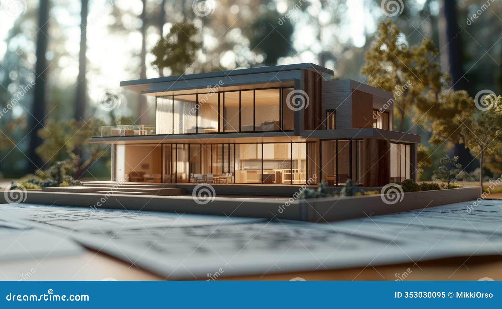 Detailed House Plan Drawings With Floor Plans, Dimensions, And ...