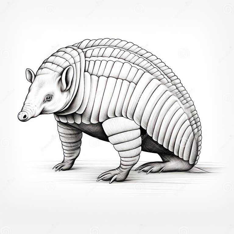 Realistic Armadillo Illustration With Surrealistic Elements Stock Illustration Illustration Of