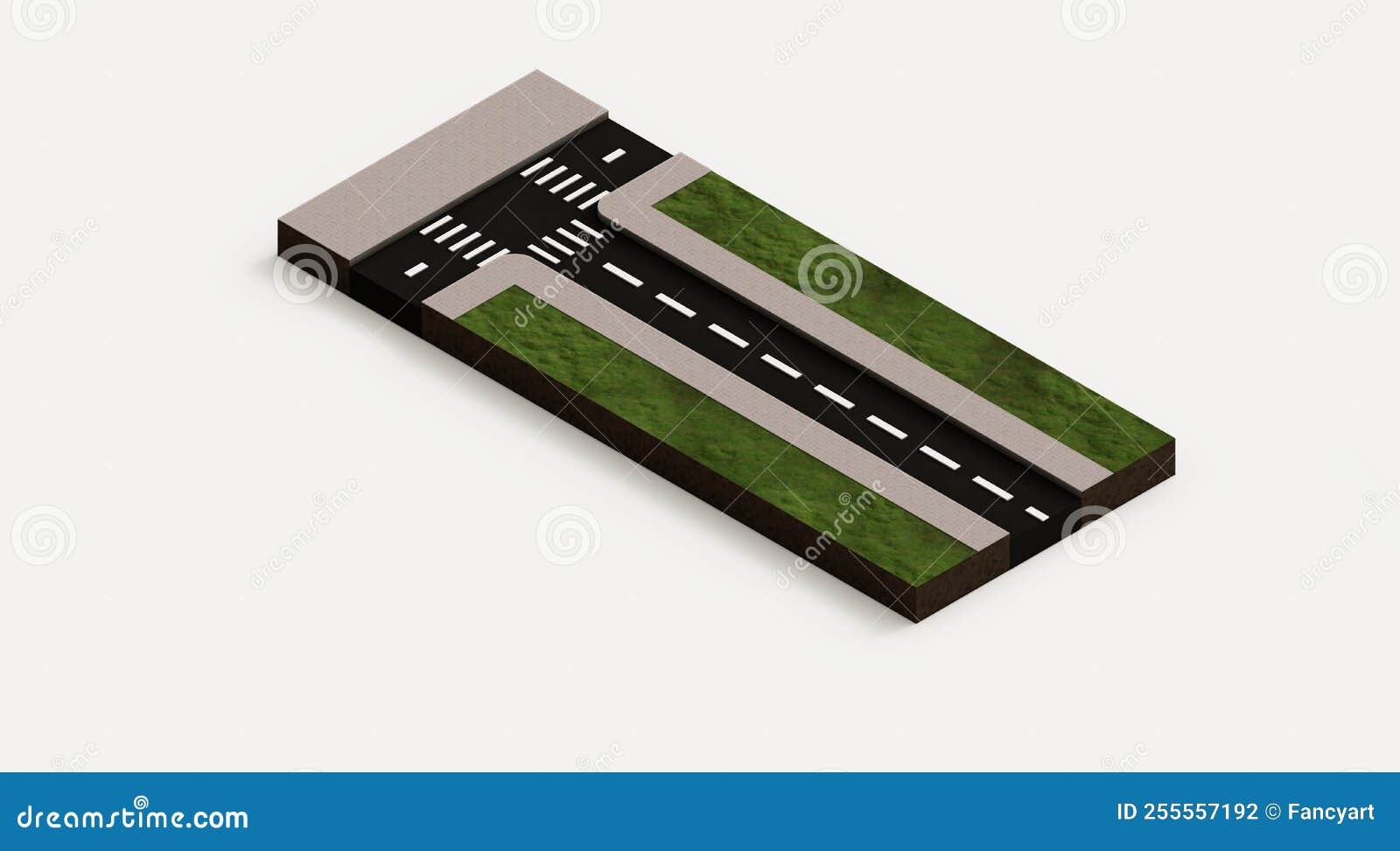 Realistic Asphalt Road Structure Cross Section Diagrams In Isometric ...