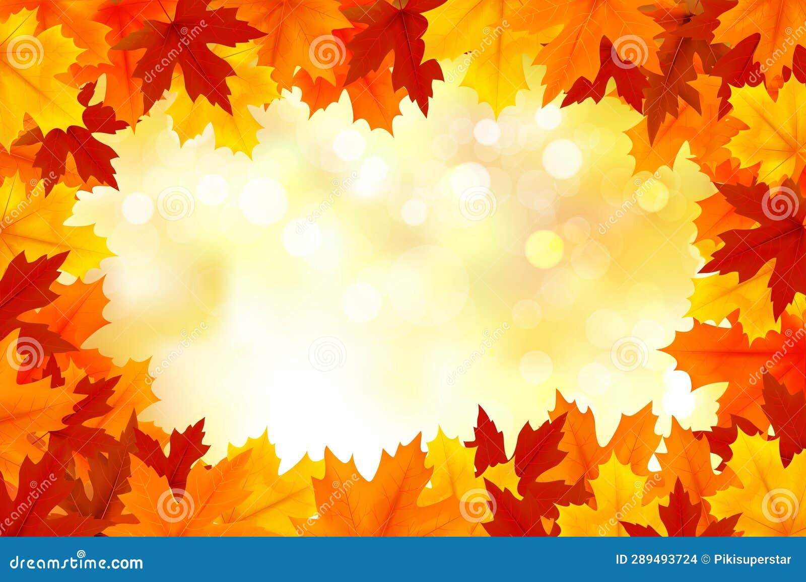 Realistic Autumn Background Vector Illustration Stock Vector ...