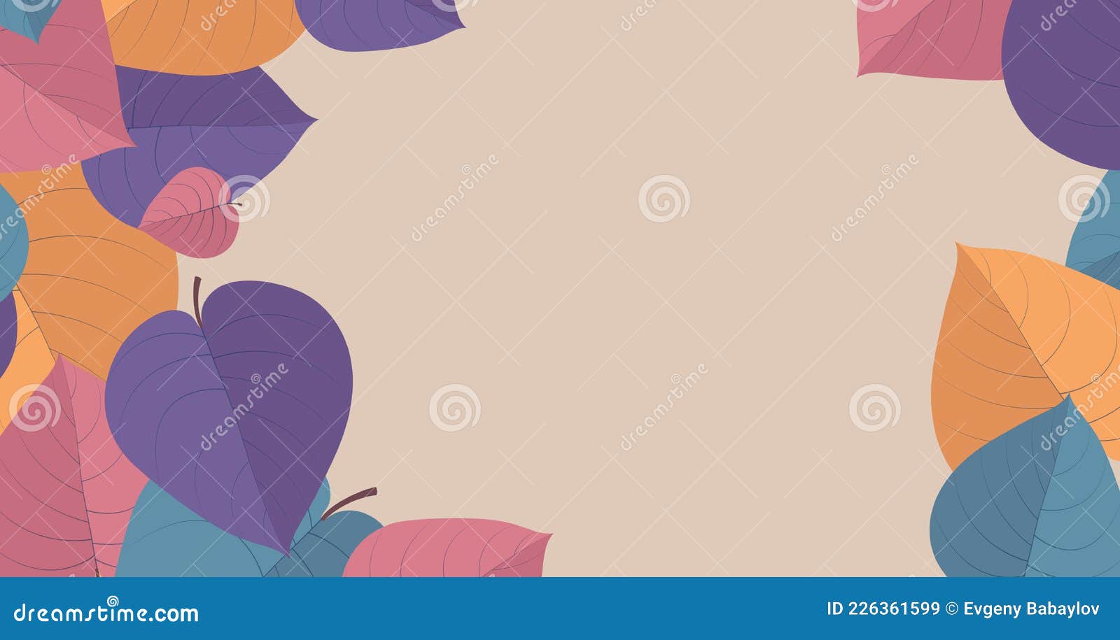 Realistic Autumn Leaves on a Light Background - Vector Stock Vector ...