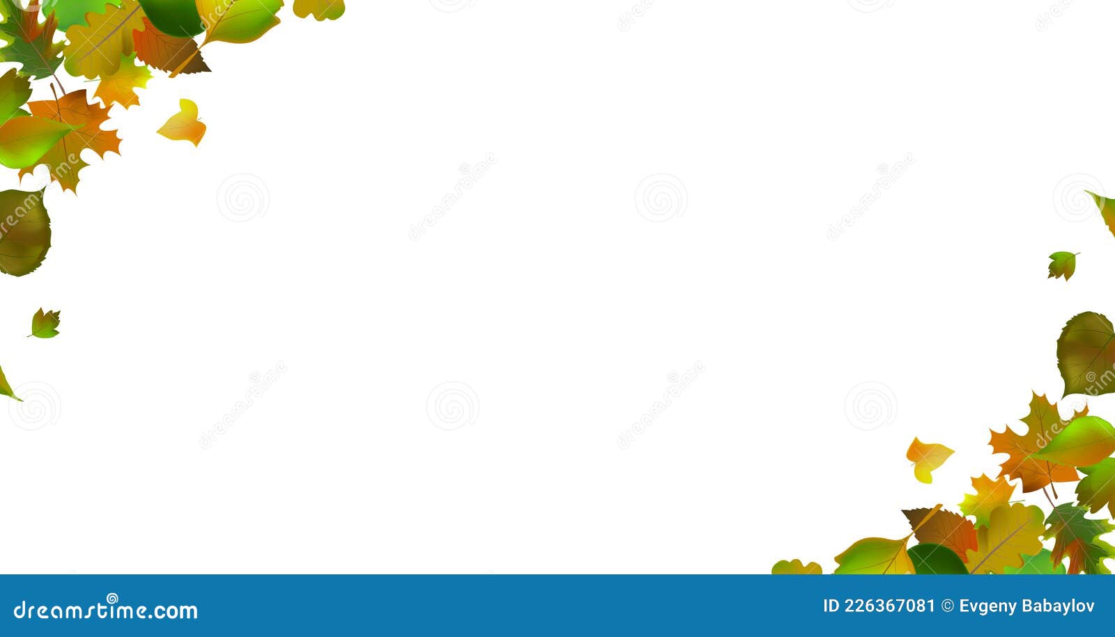 Realistic Autumn Leaves on a Light Background - Vector Stock Vector ...