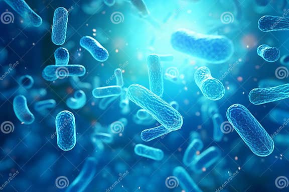 Realistic Bacteria Background Stock Illustration - Illustration of ...