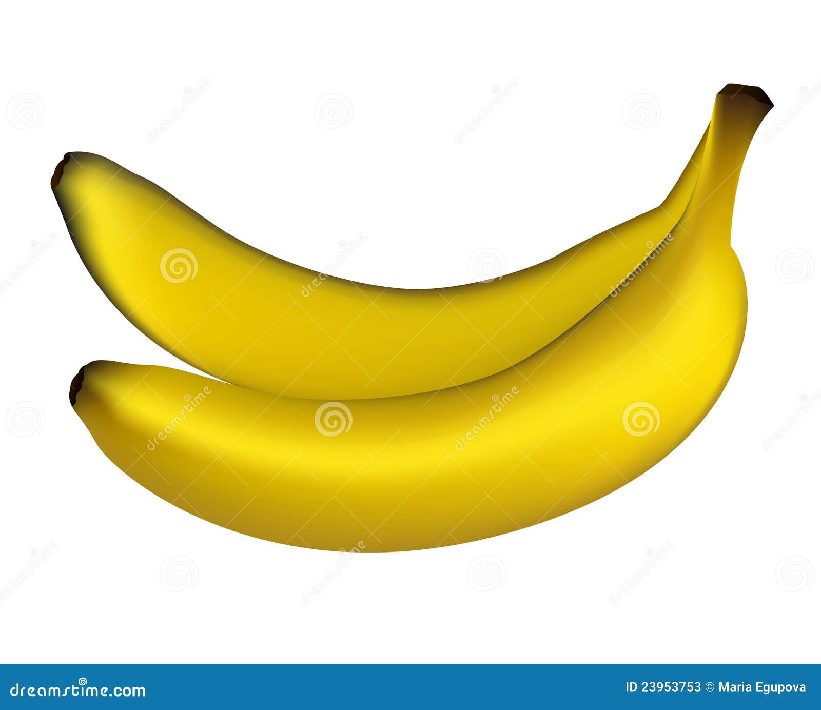 Realistic bananas stock vector. Illustration of snack - 23953753