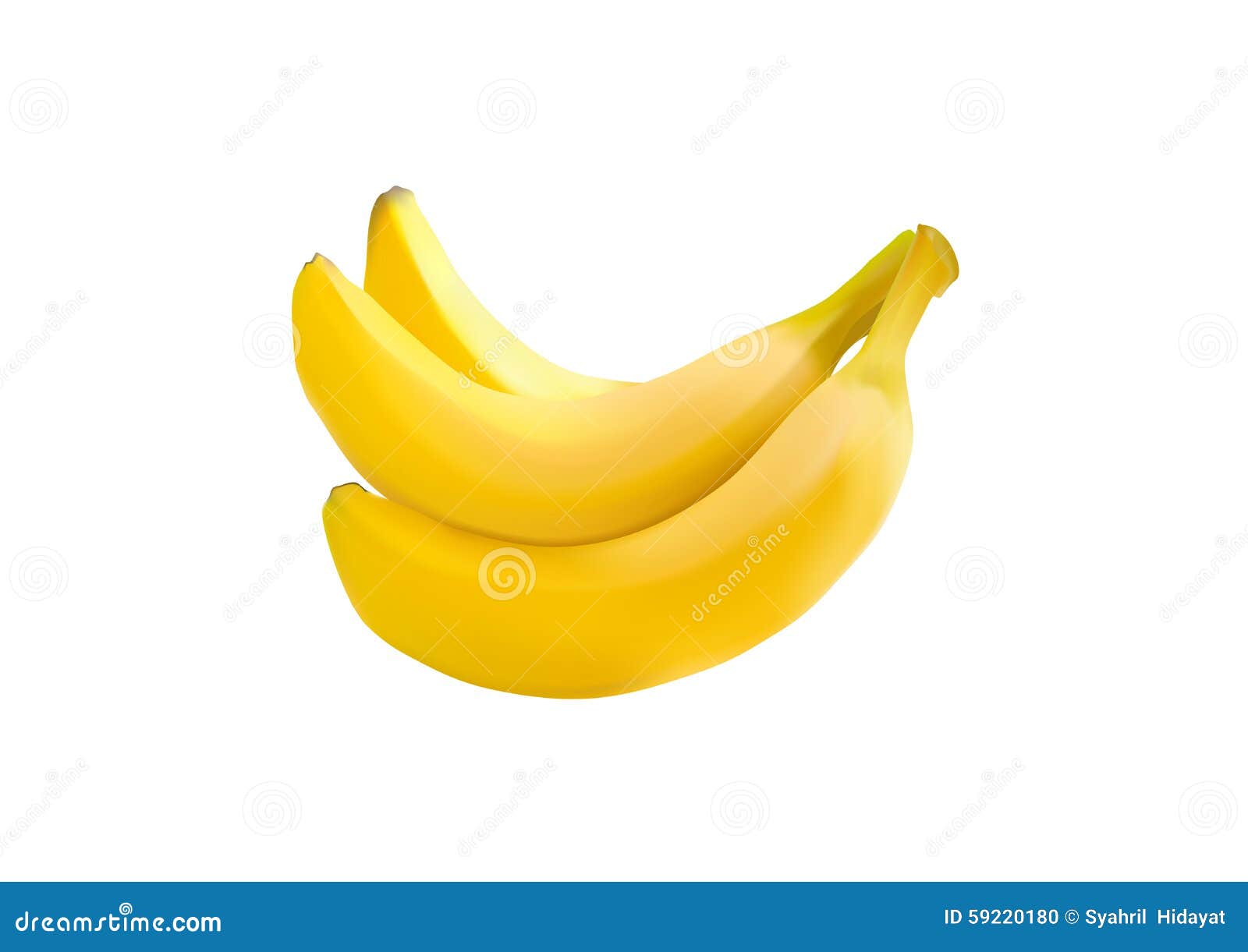 Realistic Bananas Fruit stock vector. Illustration of banner - 59220180