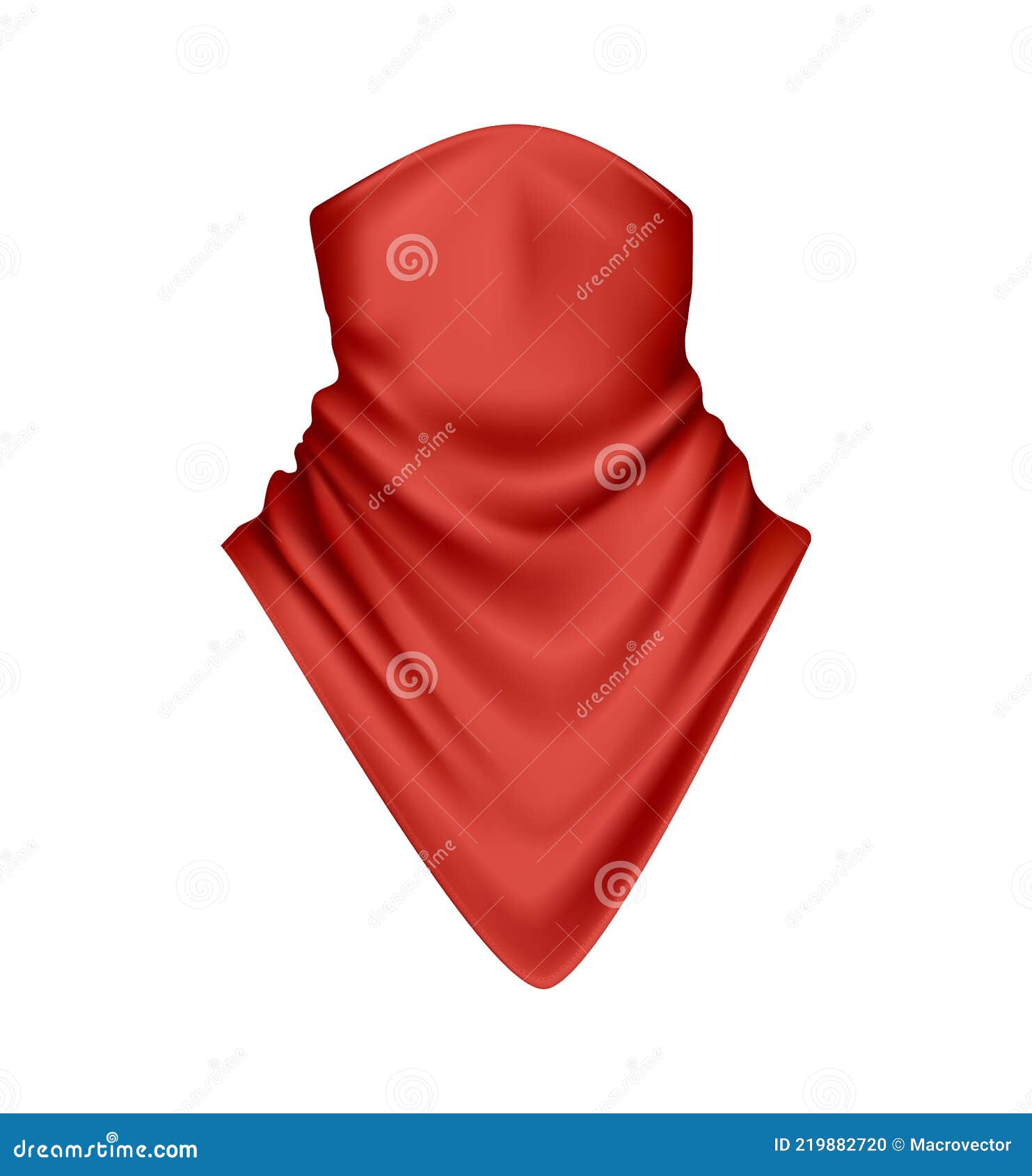 Realistic Bandana Icon stock vector. Illustration of cloth - 219882720