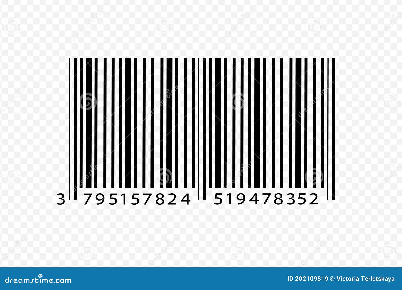 Realistic Bar Code Icon. a Modern Simple Flat Barcode Stock ...