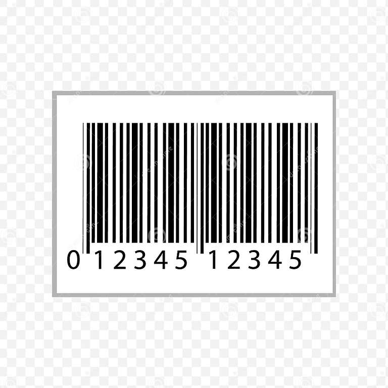 Realistic Bar Code Icon. a Modern Simple Flat Barcode Stock ...