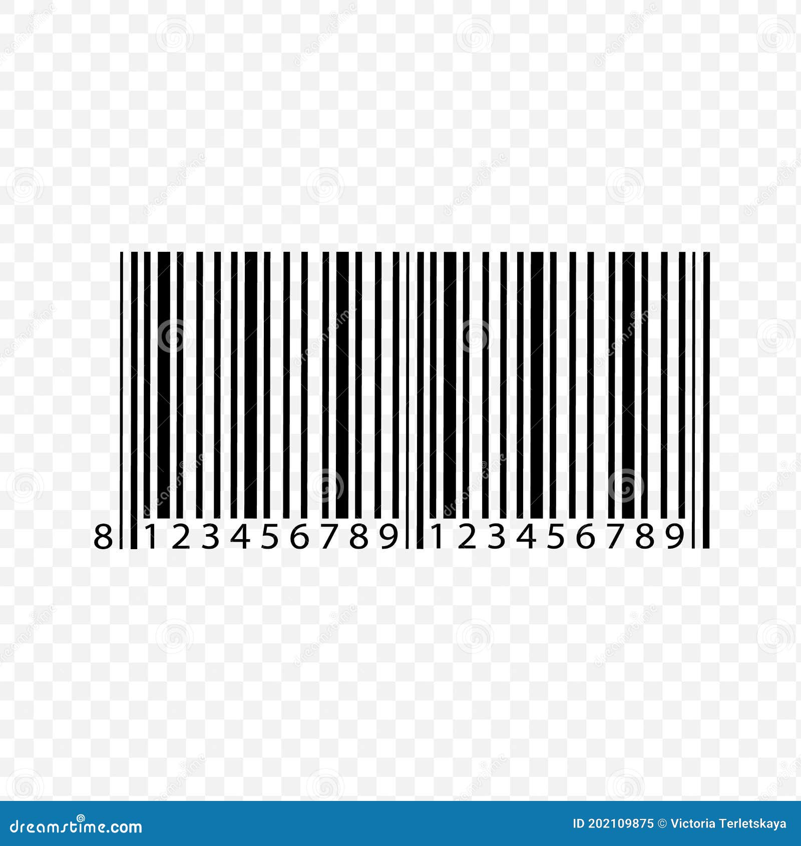 Realistic bar code icon stock illustration. Illustration of mark ...