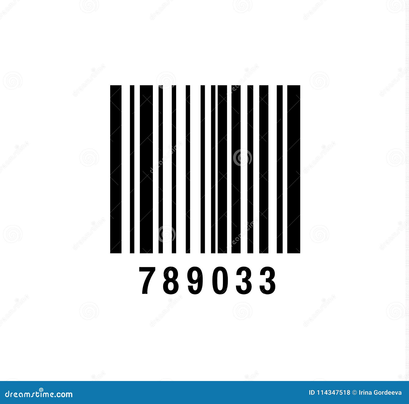 Realistic Bar Code Icon. a Modern Simple Flat Barcode. Marketing, the ...