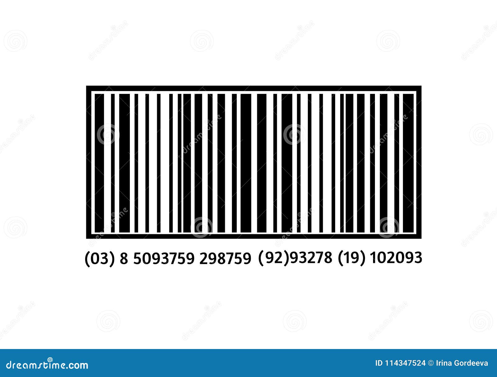 Realistic Bar Code Icon. a Modern Simple Flat Barcode. Marketing, the ...