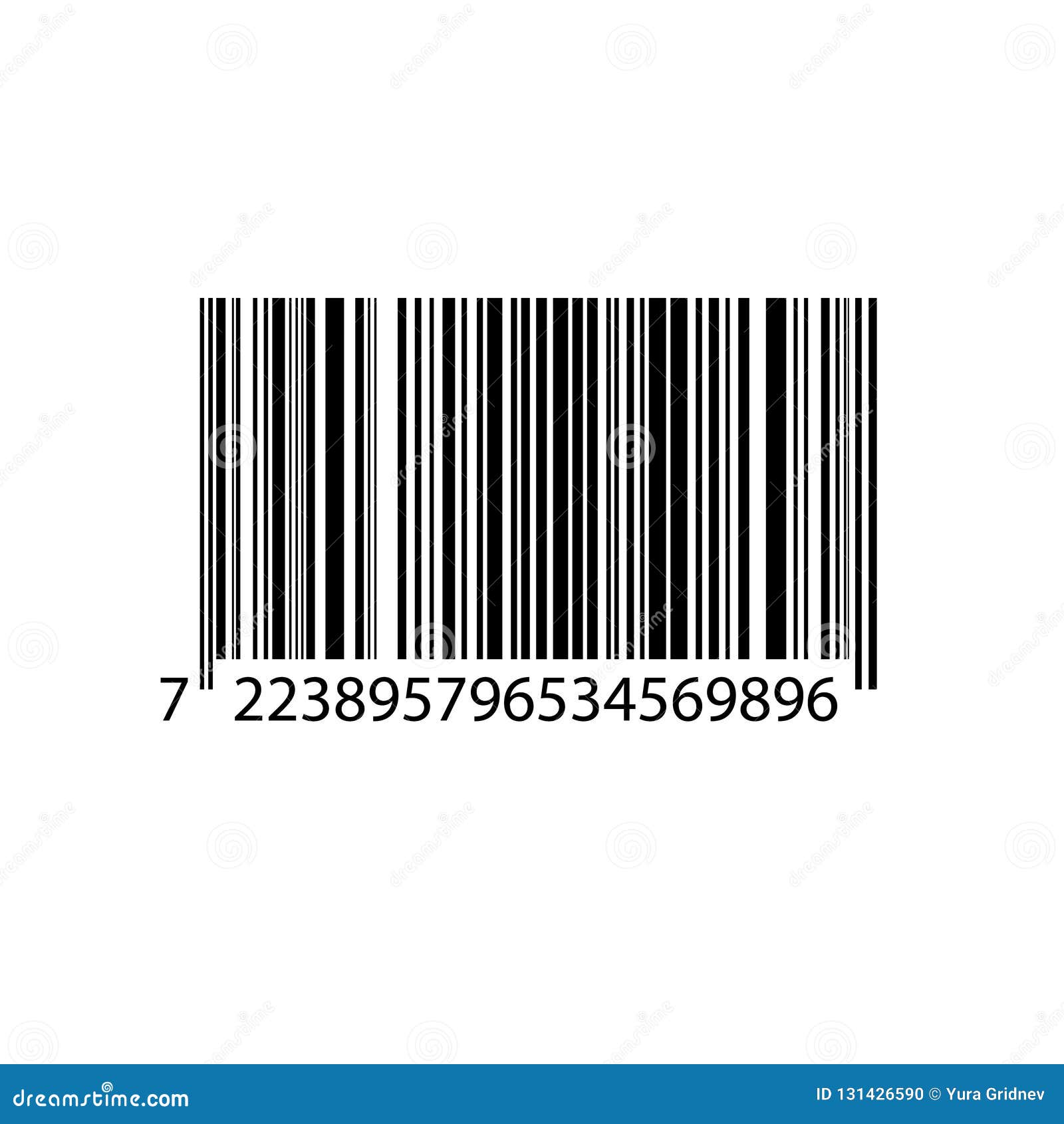 Realistic Bar Code Icon. a Modern Simple Flat Barcode. Marketing, the ...