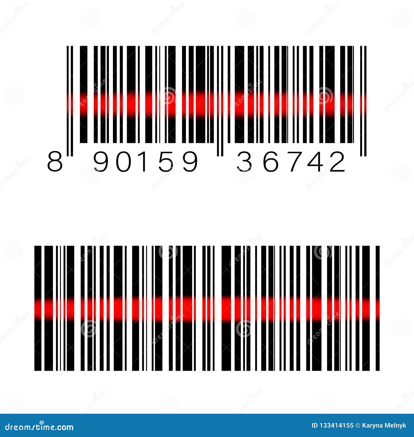Realistic Barcode Icon Isolated Stock Vector - Illustration of barcode ...