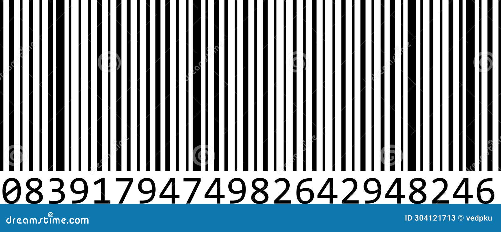 Realistic Bar Code Icon, Sample of Bar Code Sign Vector Stock ...