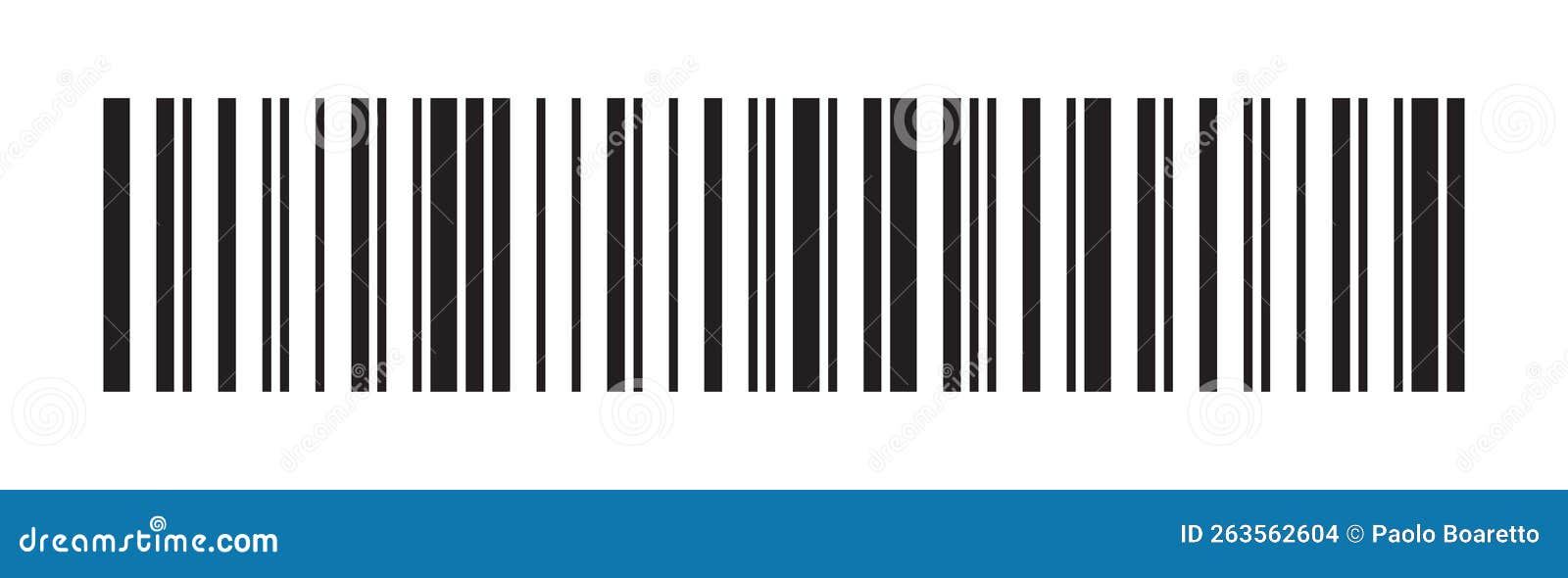 Realistic Barcode. Barcode Icon Stock Vector - Illustration of logo ...