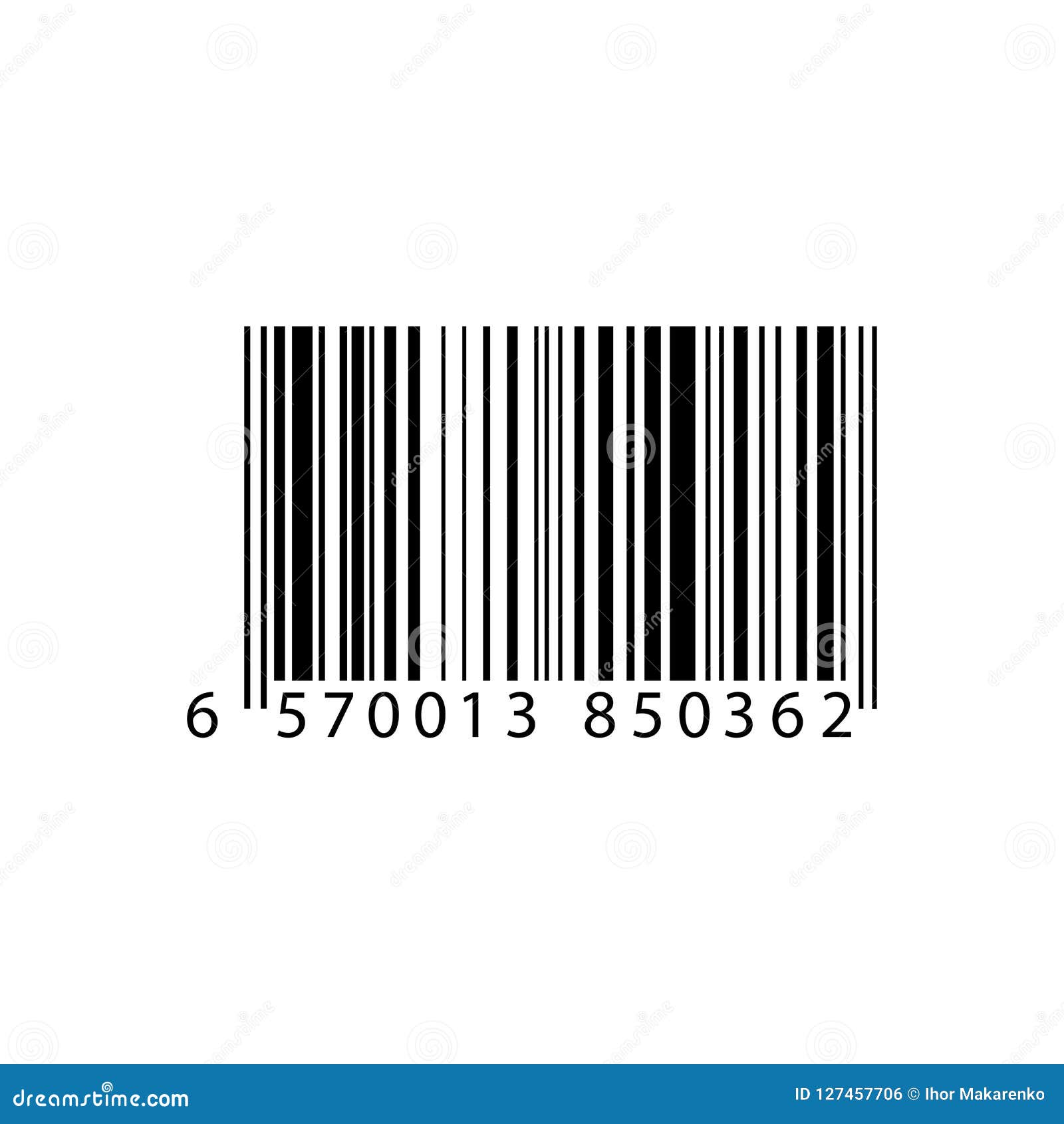 Realistic Barcode Icon. Barcode Black Vector Illustration. Stock Vector ...