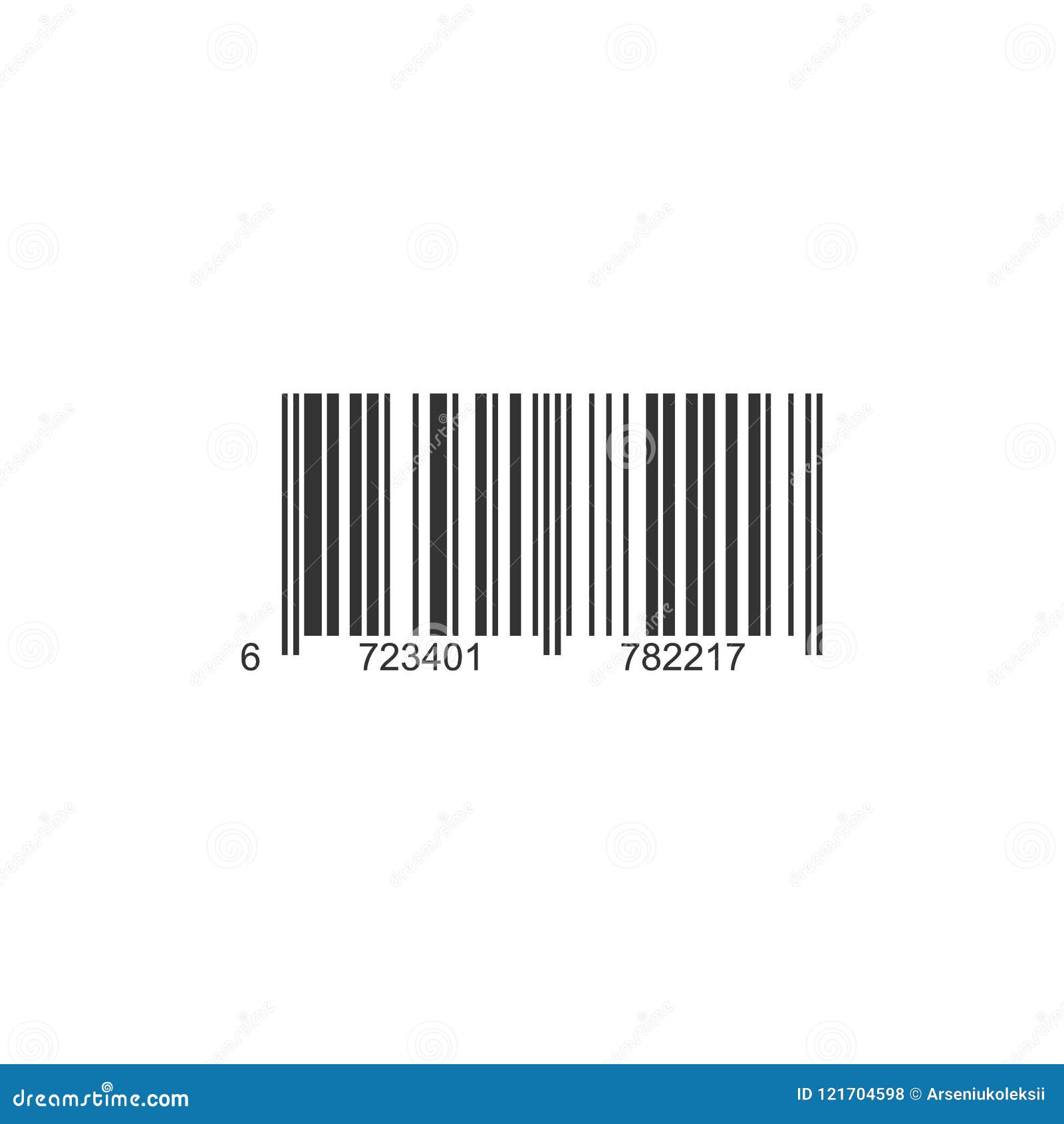 Realistic barcode icon stock vector. Illustration of isolated - 121704598