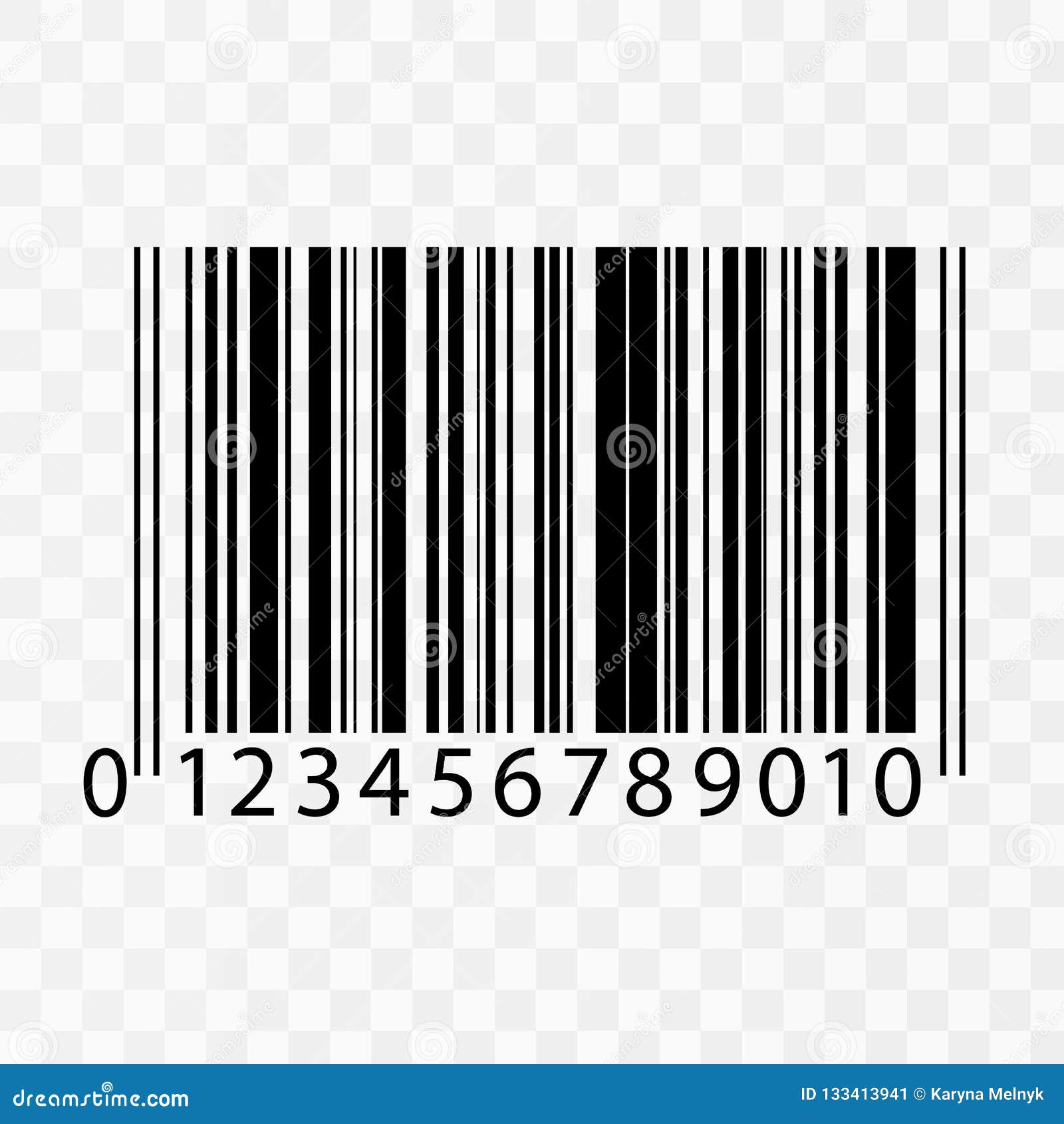 Realistic Barcode Icon Isolated Stock Vector - Illustration of isolated ...