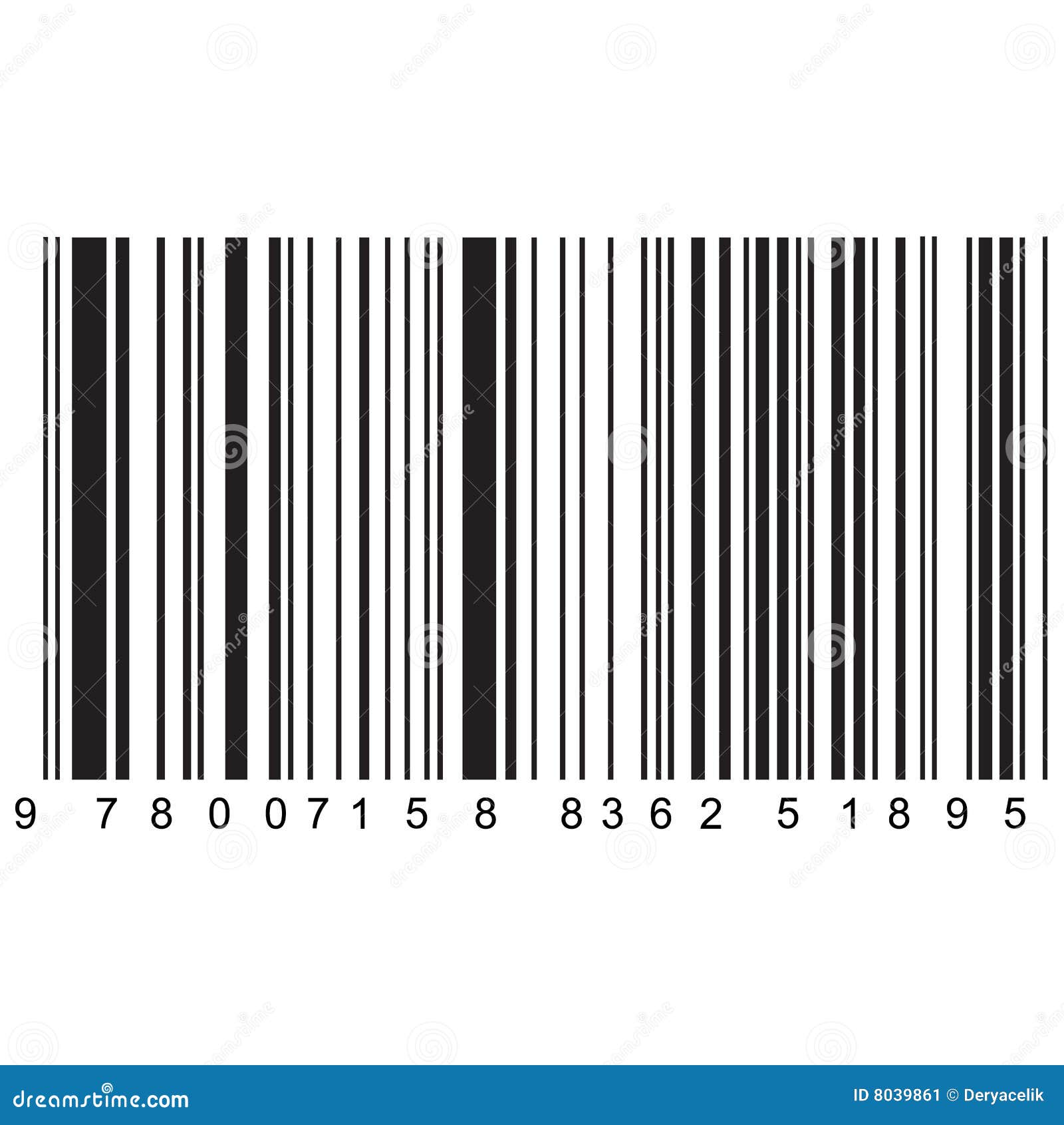 Realistic barcode vector stock vector. Illustration of education - 8039861