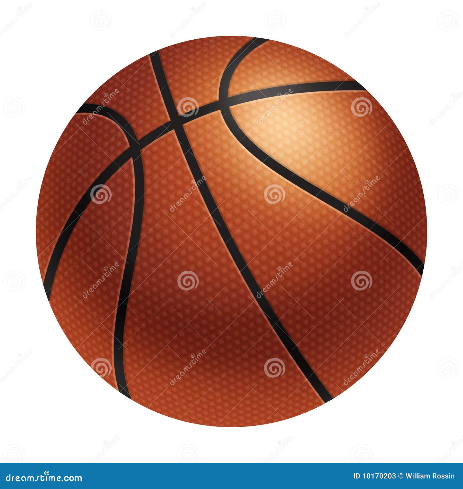 Realistic basketball stock illustration. Illustration of ball - 10170203