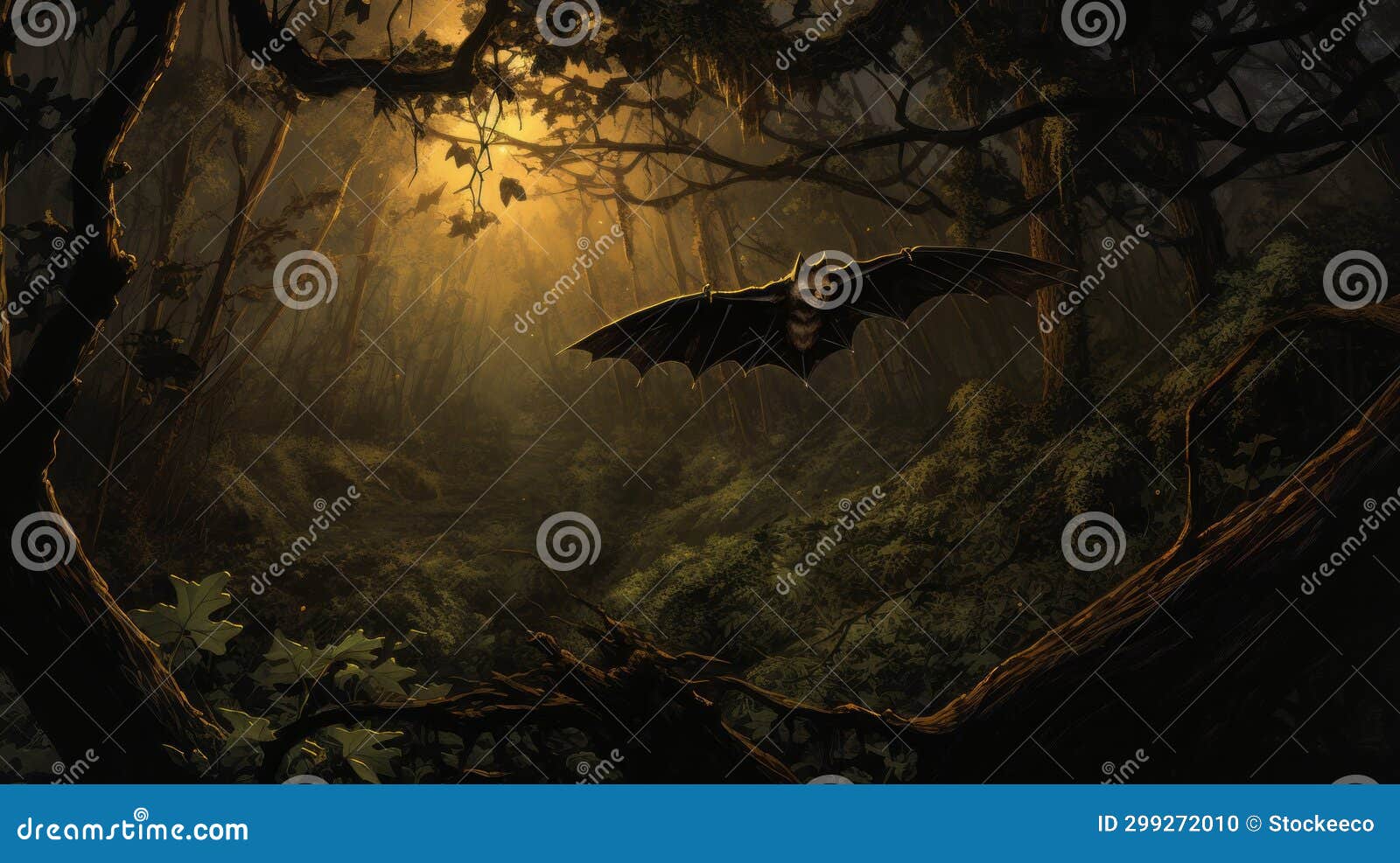 Realistic Bat Flying through Forest at Night - Hyper-detailed Maya ...