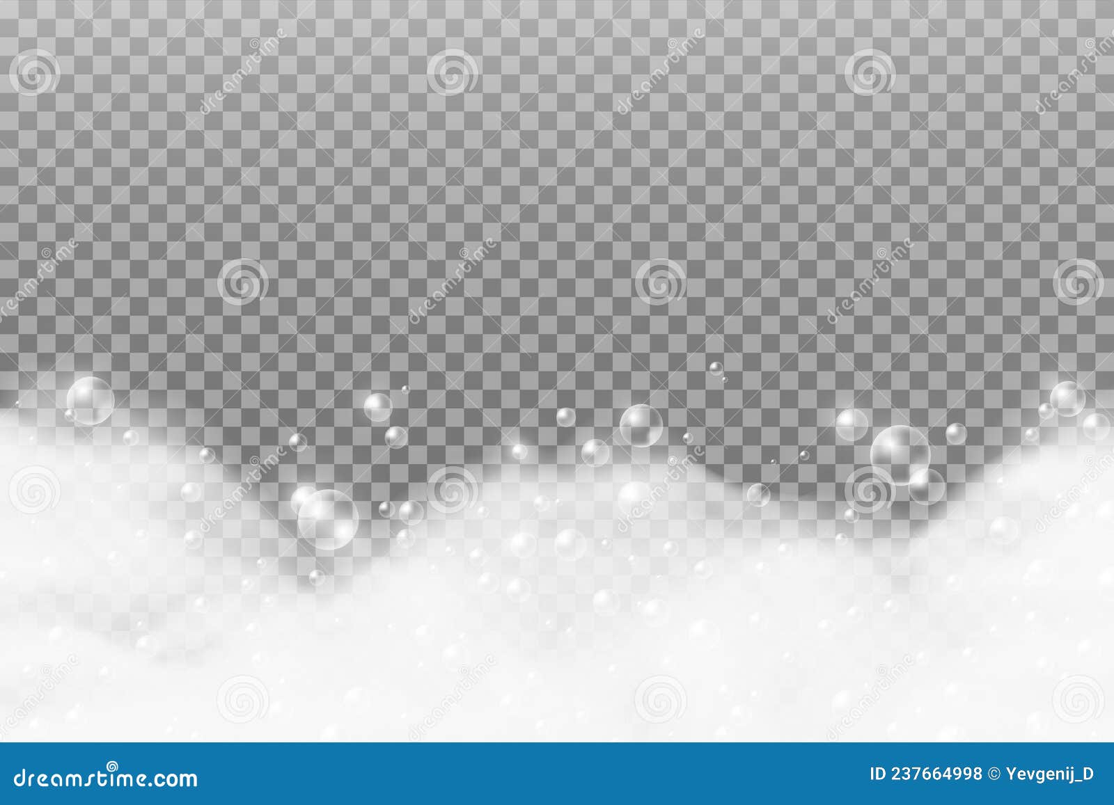 Realistic Bath Foam With Bubbles Isolated On Transparent Background ...