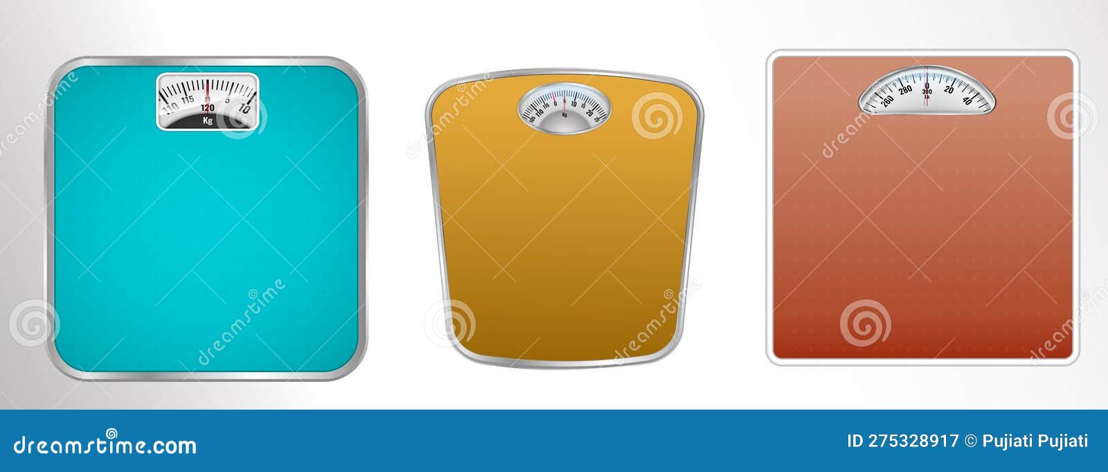 Realistic Bathroom Scale for Weighing Machine Isolated - 3d Illustrator ...