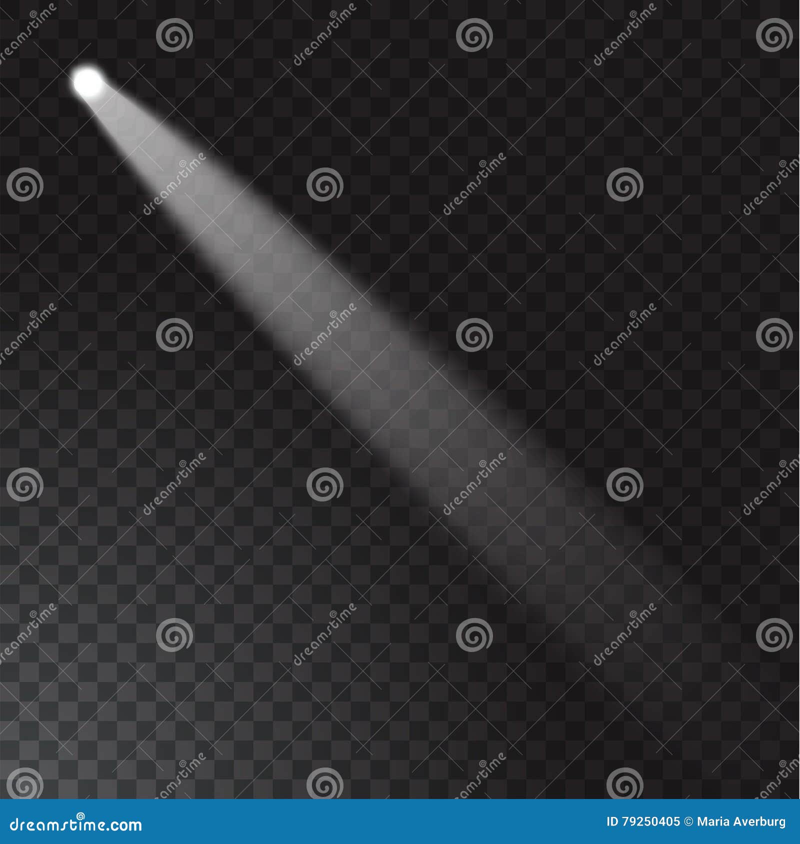 Realistic Beam Lights on Transparent Background. Stock Vector ...