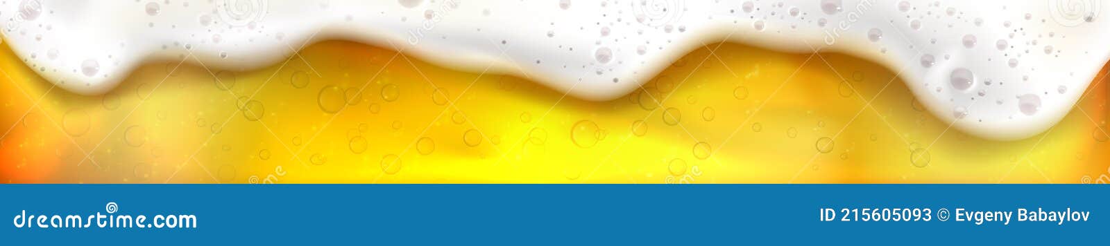 Realistic Beer Background, Foamy Drink, Dripping Drops - Vector Stock ...