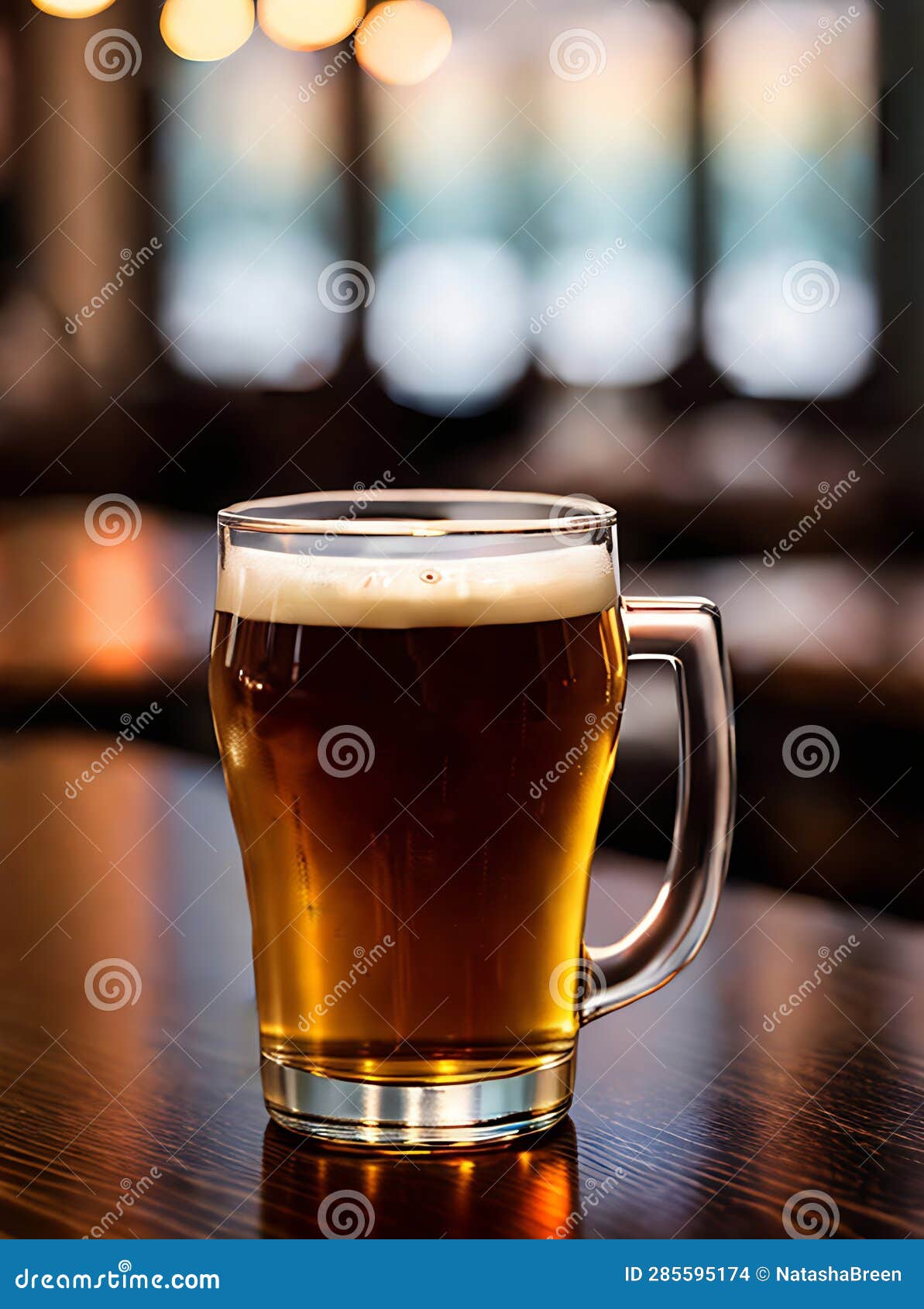 Realistic Beer Neutral Colors Warm Lighting Highly Stock Photo - Image ...