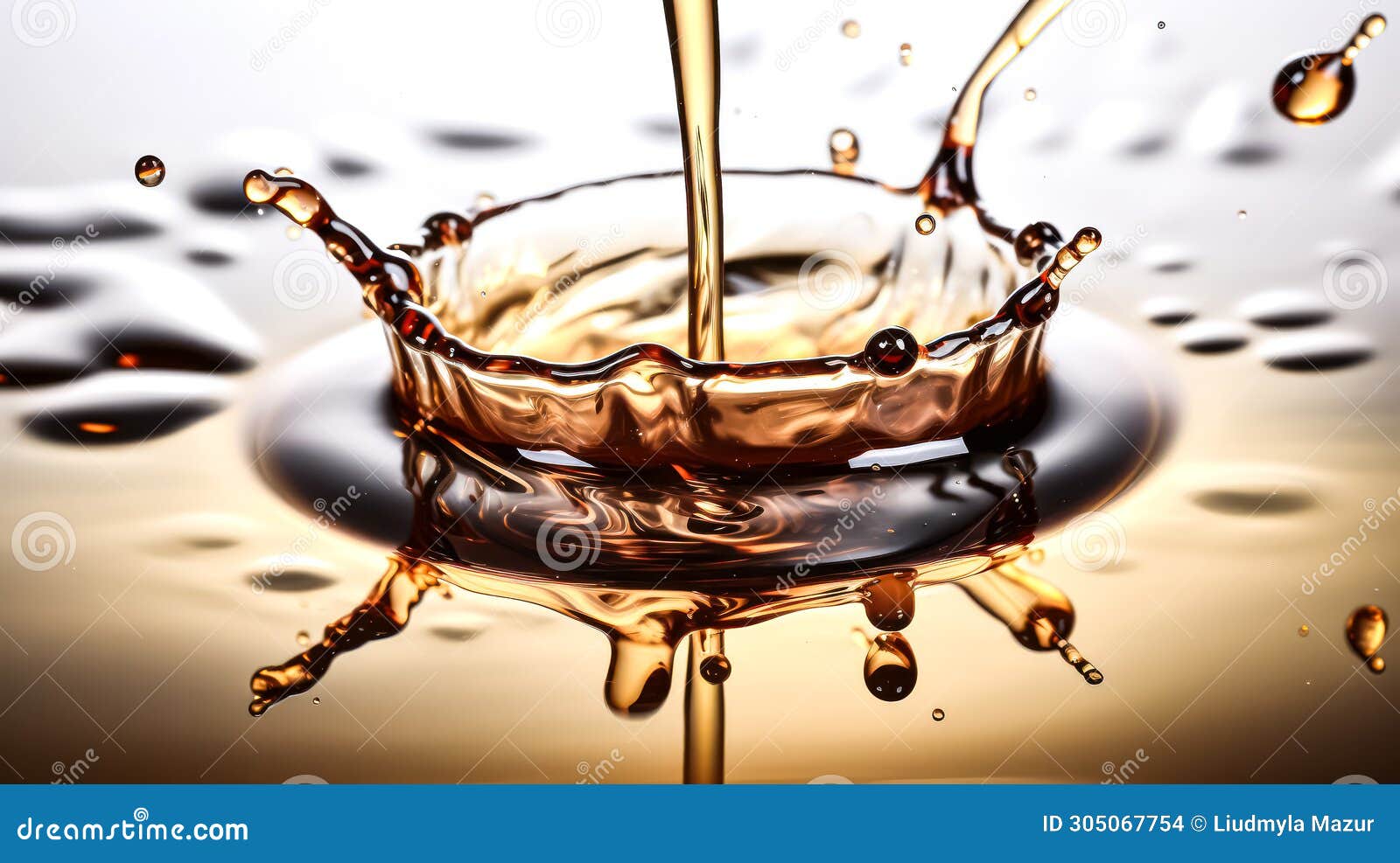 A Realistic Beverage Splash Whether Its Coffee, Cola, or Whiskey. Stock ...