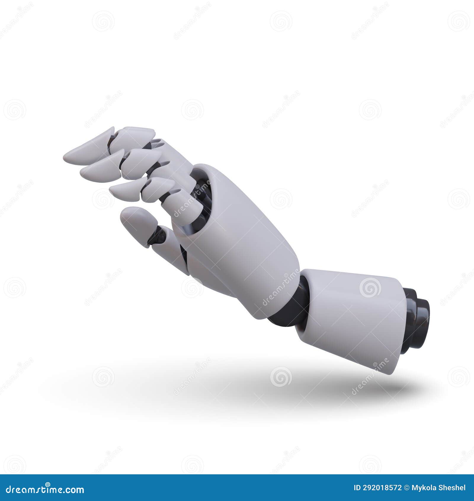 Realistic Bionic Prosthesis. Mechanical Hand Stock Vector ...