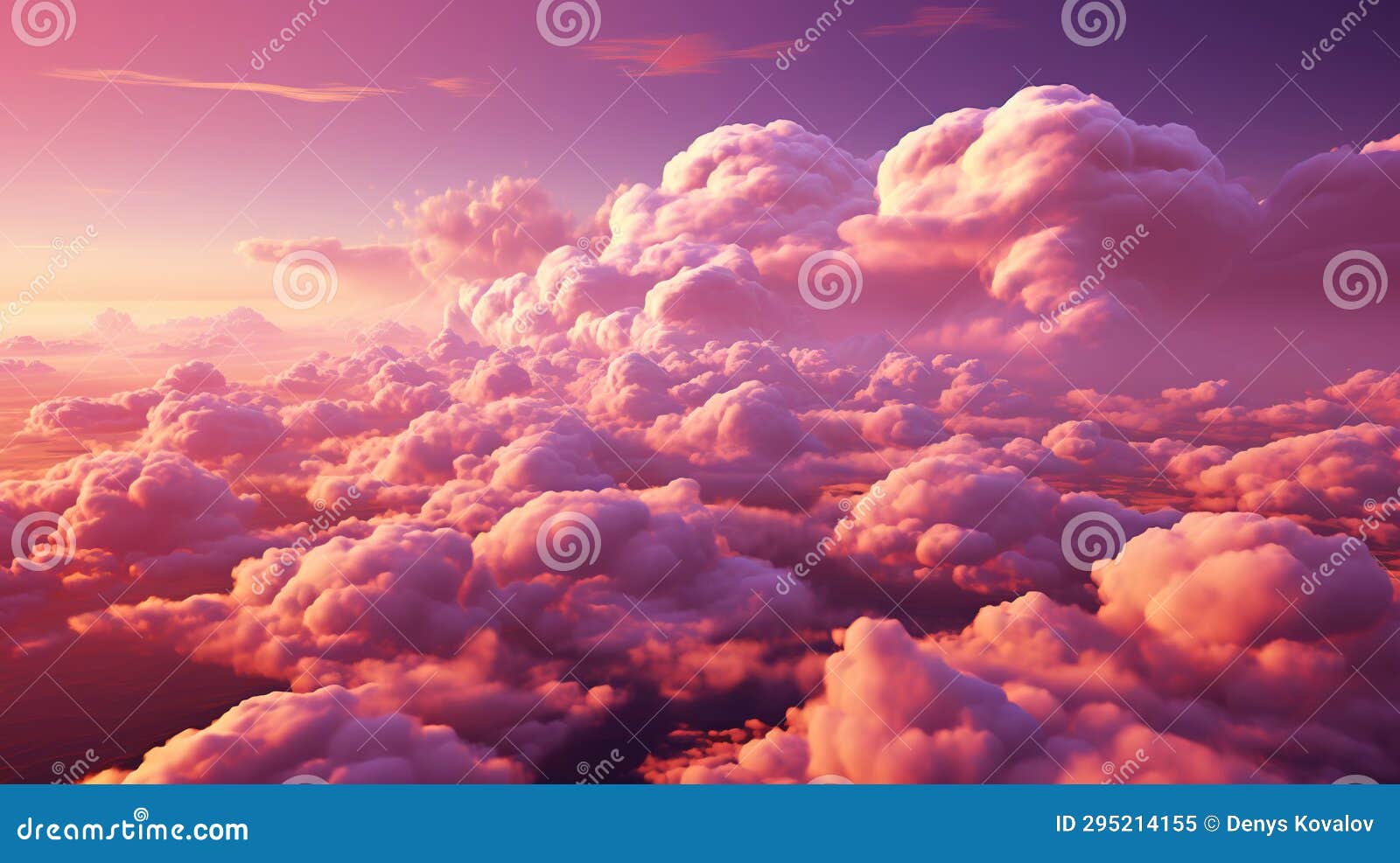 A Realistic Bird S Eye View of the Sky with Clouds. Beautiful Sun Rays ...