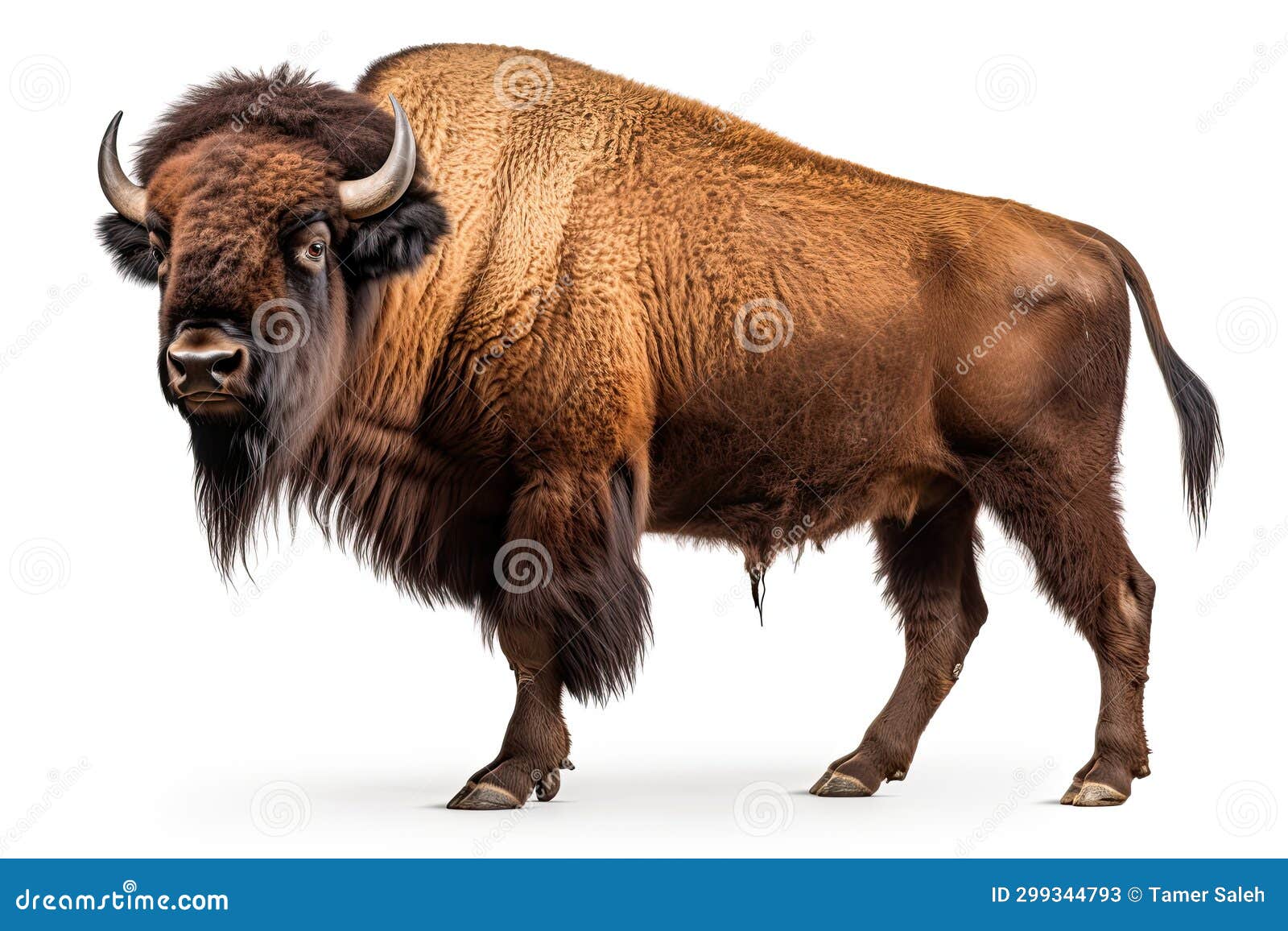 Realistic bison clipart stock illustration. Illustration of brown ...