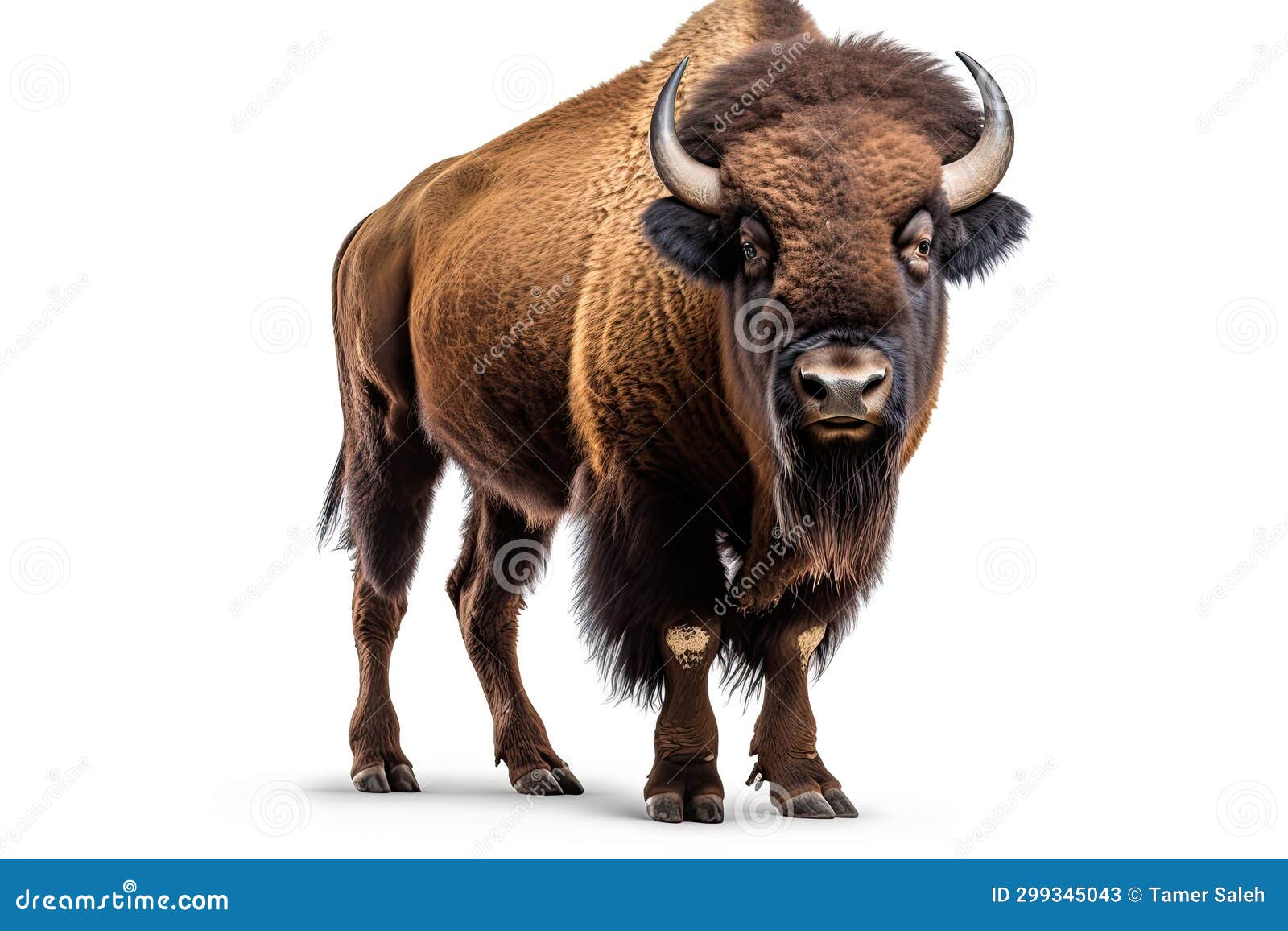 Realistic bison clipart stock illustration. Illustration of brown ...