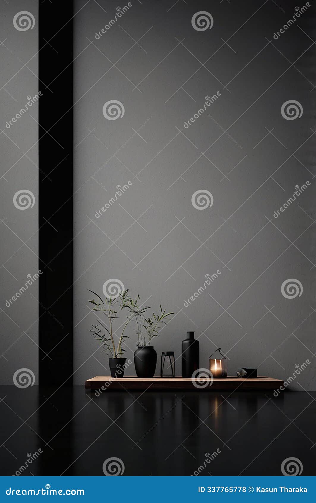 Realistic Black Background with Detailed Elements Stock Illustration ...