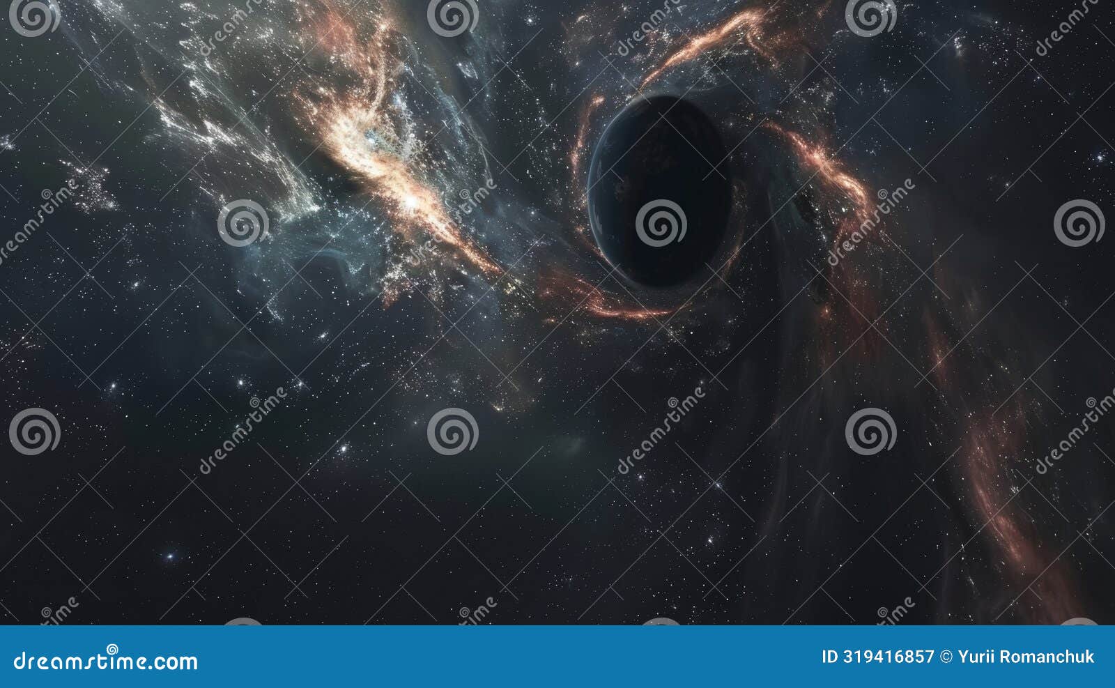 Realistic Black Hole Visualization in Space with Stars and ...