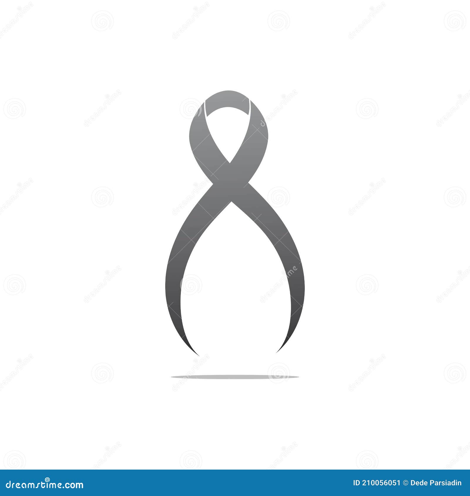 Realistic Black Ribbon, Death Symbol . Vector Illustration Stock Vector ...