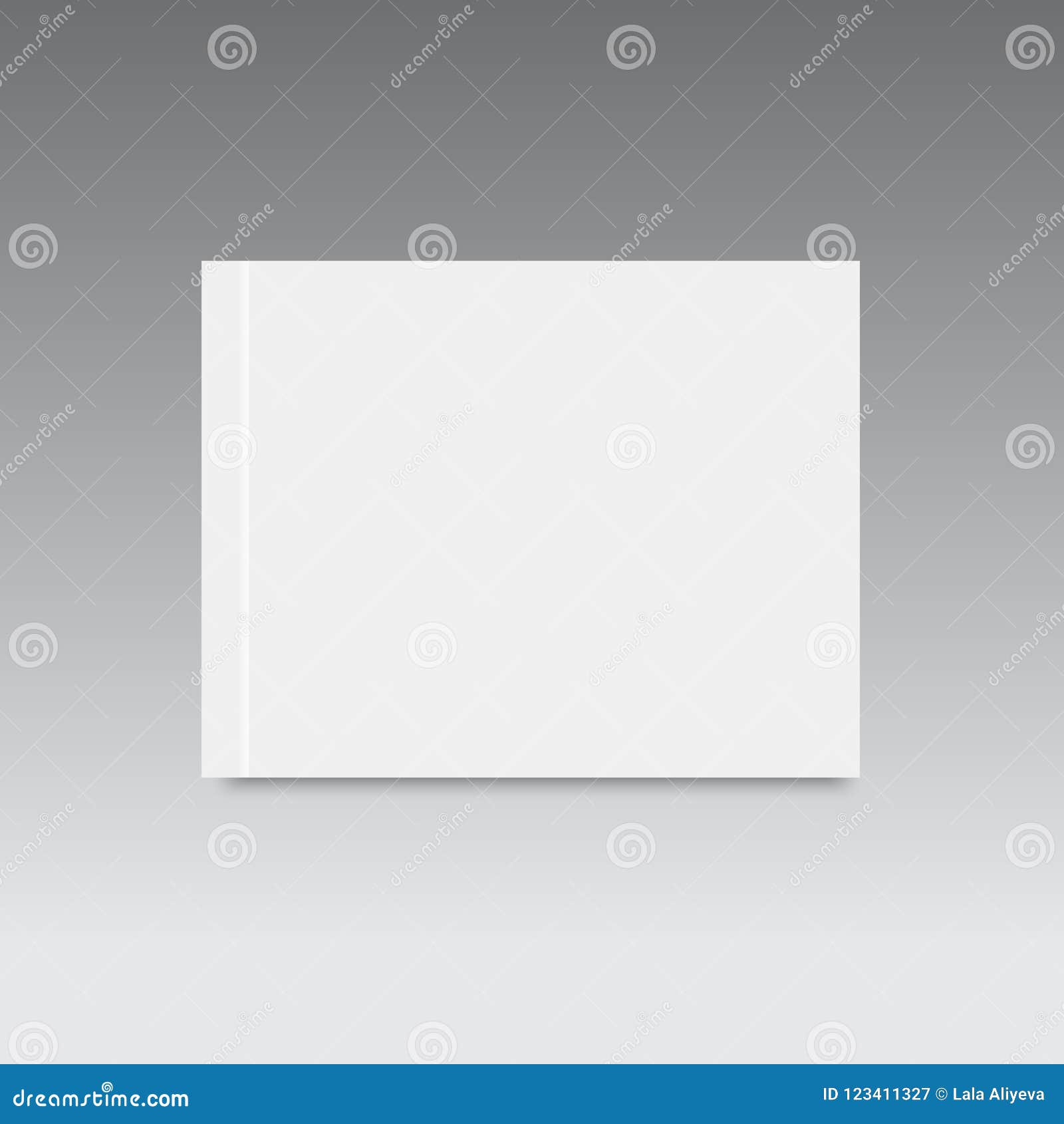 Realistic Blank Closed Magazine Mockup Template. Vector. Stock Vector ...