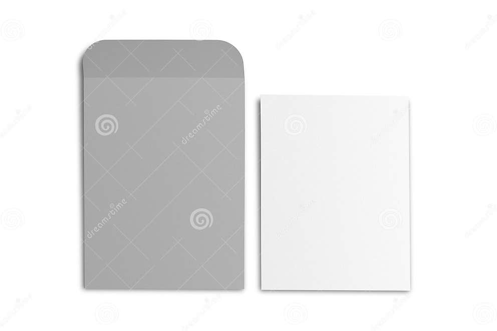 Realistic Blank Letter Paper C4 Envelope Front View. Template A4 C4, A5 ...
