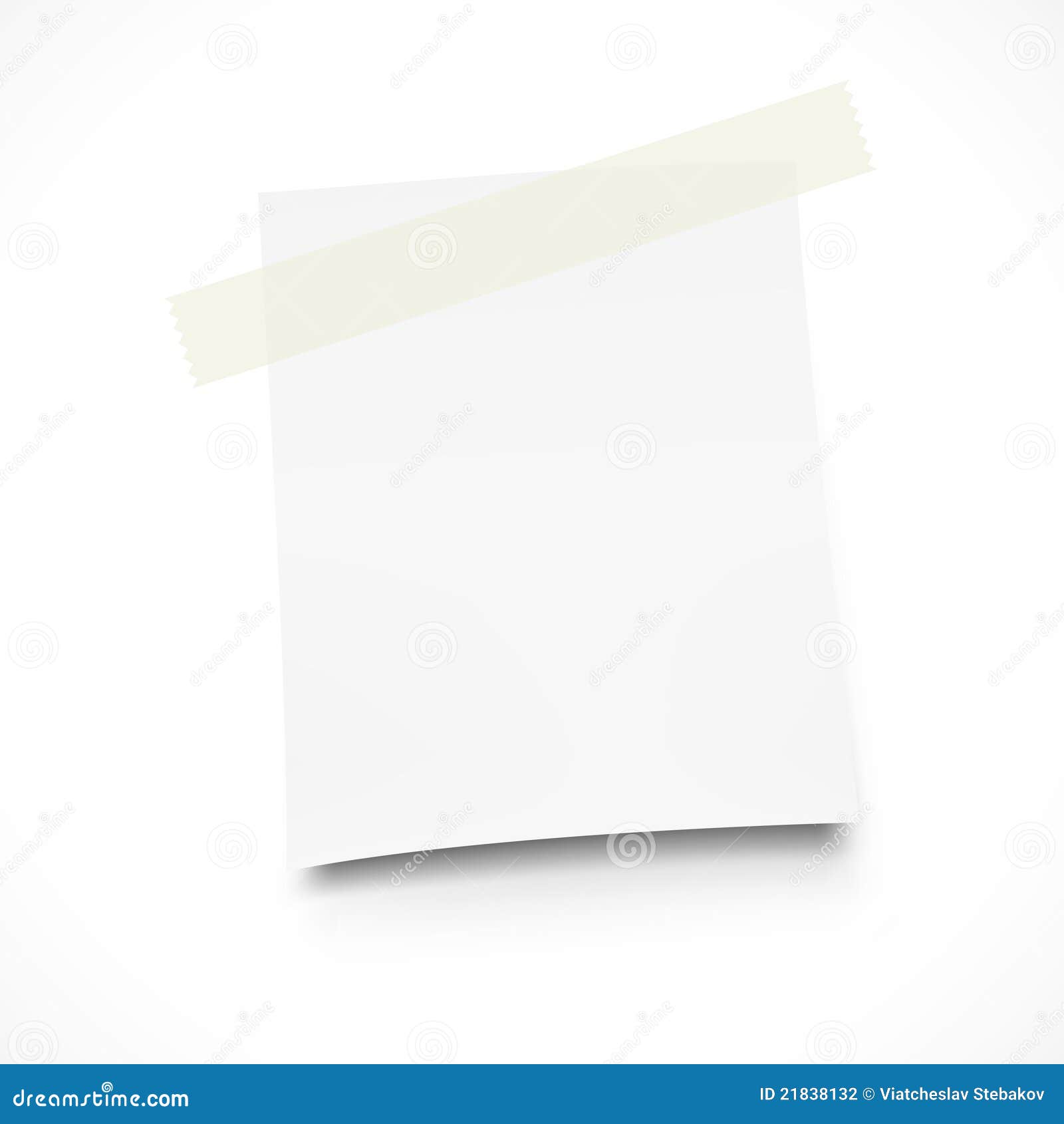 Realistic blank note paper stock vector. Illustration of notebook ...