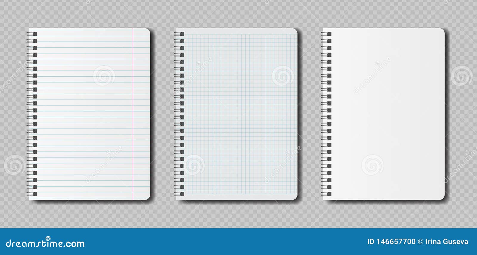 Realistic Blank Pages Notebook Stock Vector - Illustration of sign ...