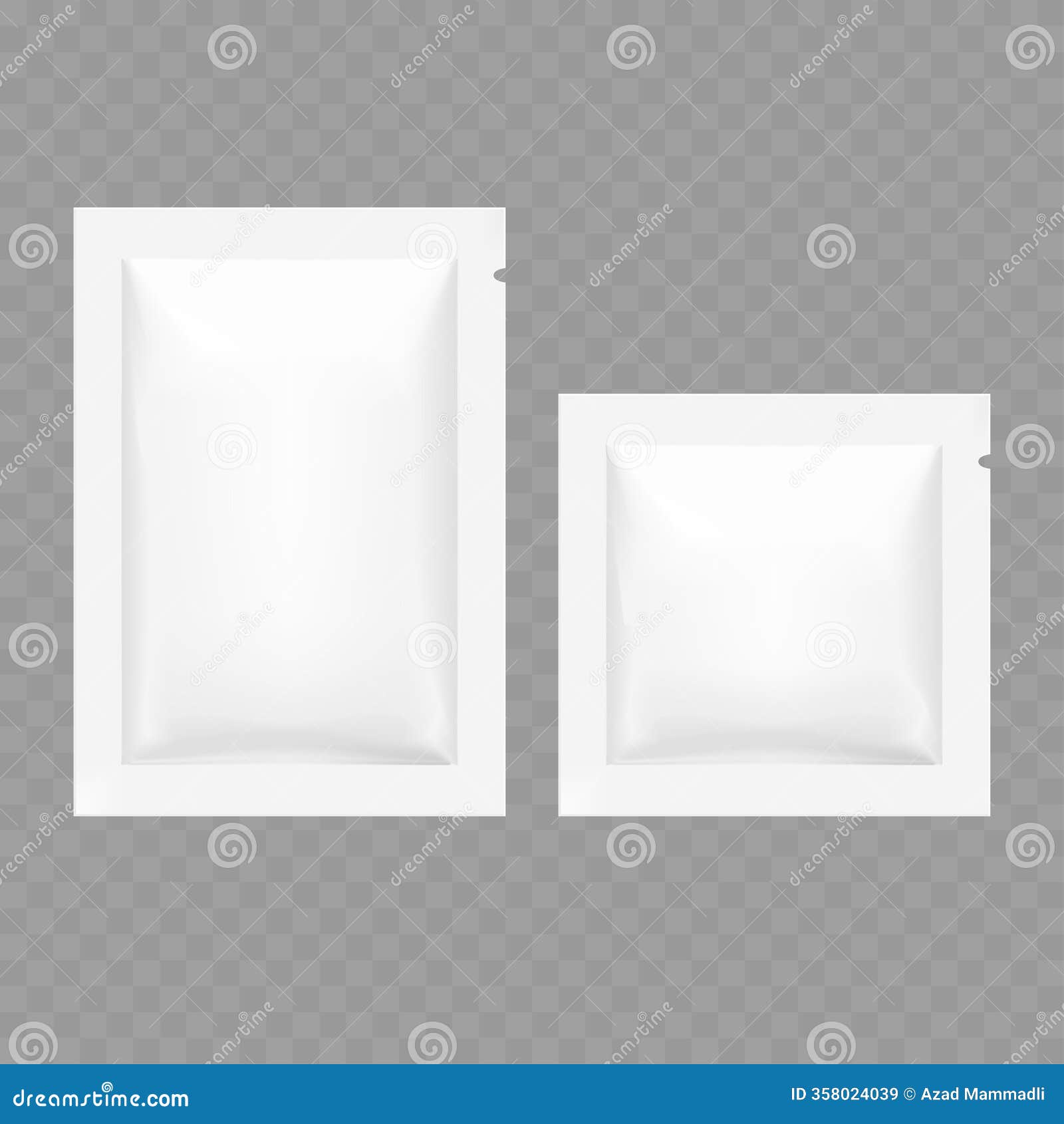 Blank Sachet Packaging Cartoon Vector | CartoonDealer.com #46751289