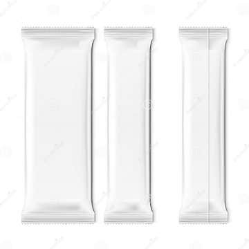 Realistic Blank Template Packages for Snack, Chocolate or Candy ...