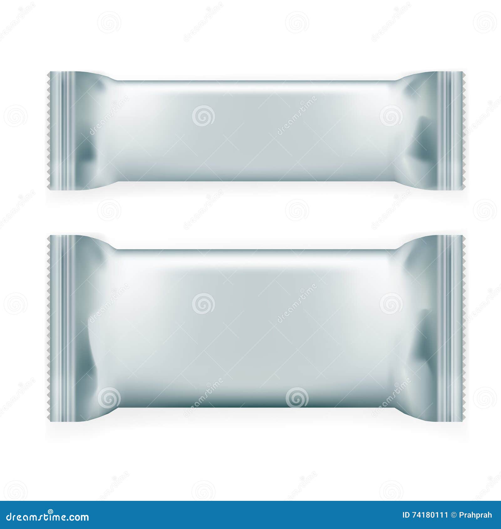 Realistic Blank Template Packages for Sneek, Chocolates Candys. Plastic ...