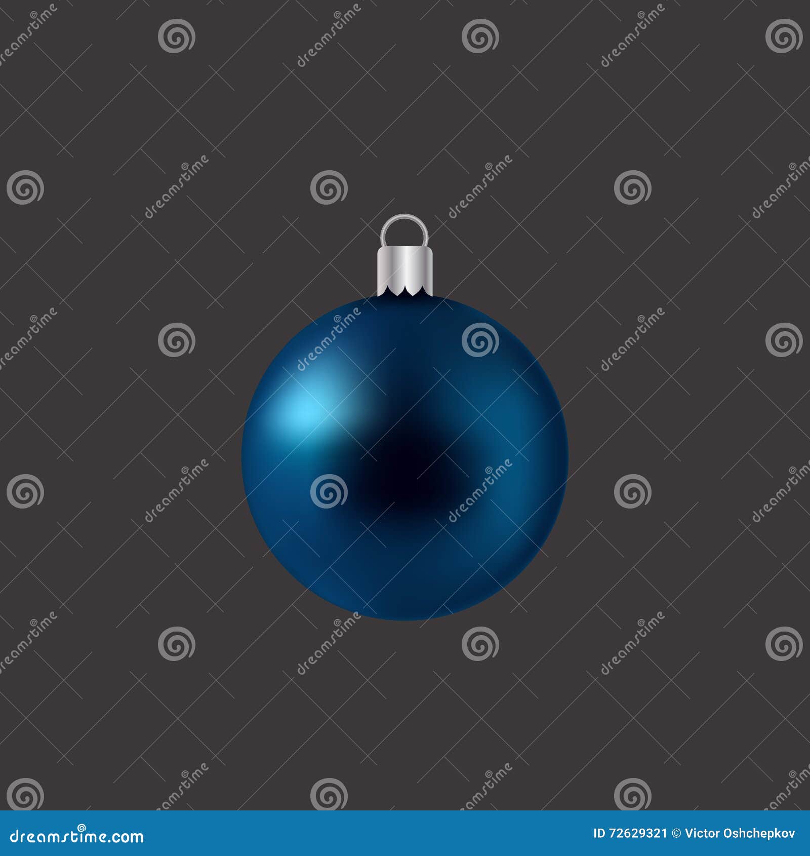 Realistic blue ball stock vector. Illustration of light - 72629321