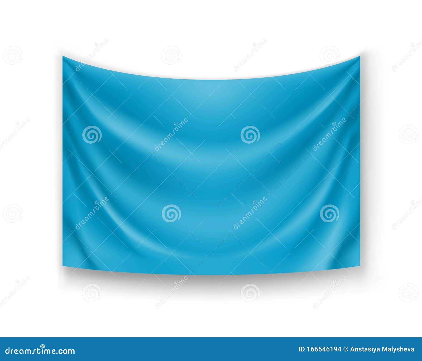 Realistic Blue Banner for Advertising Stock Vector - Illustration of ...